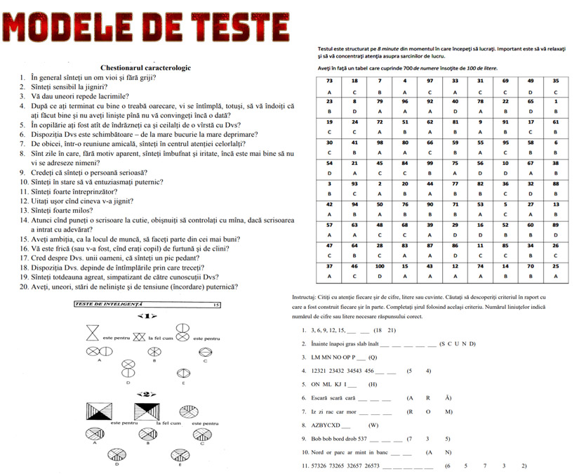 Teste Psihologice